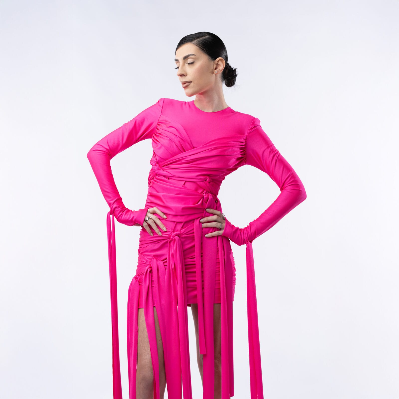 ROCHIE FUCHSIA CU ESARFE • Esanata Design