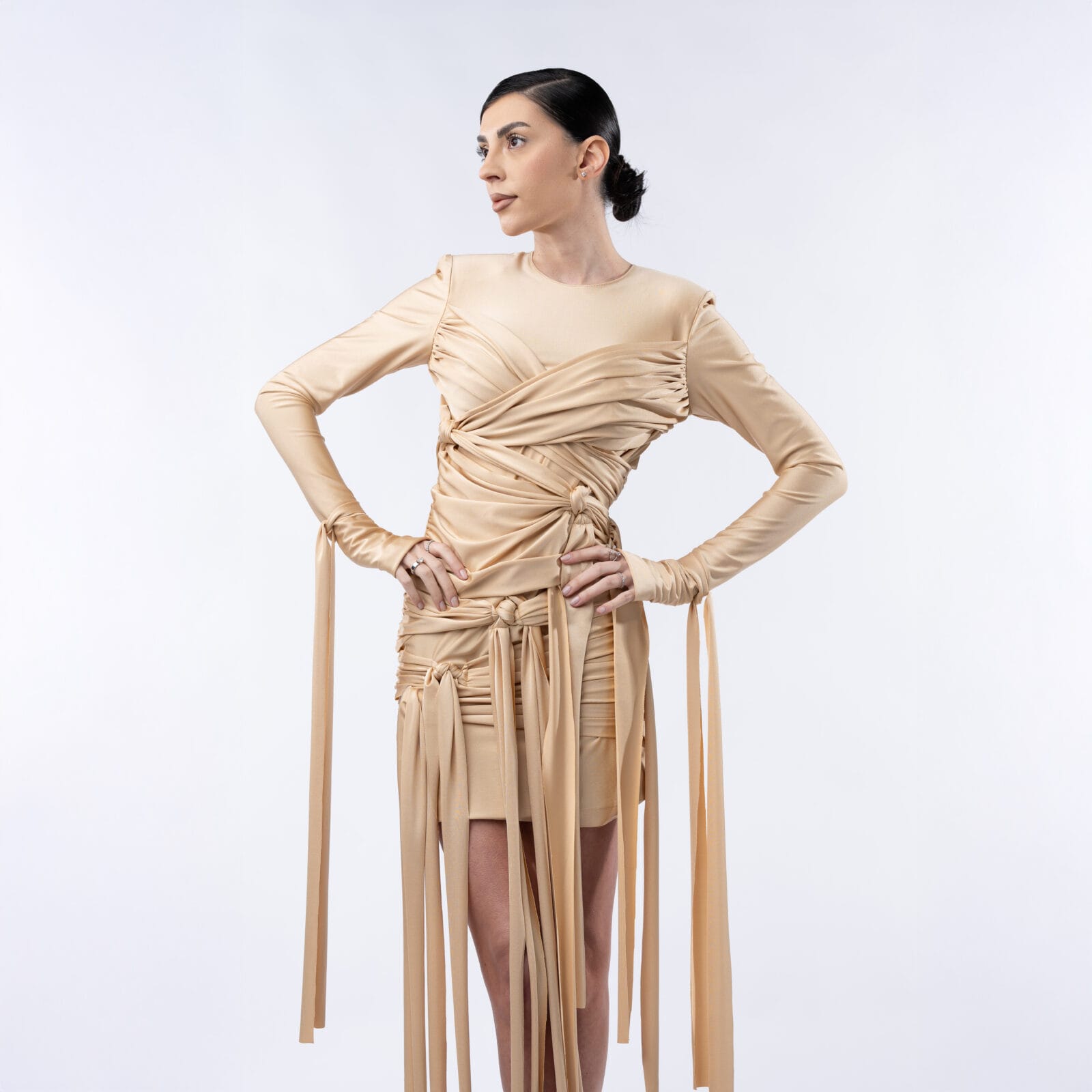 ROCHIE NUDE CU ESARFE • Esanata Design